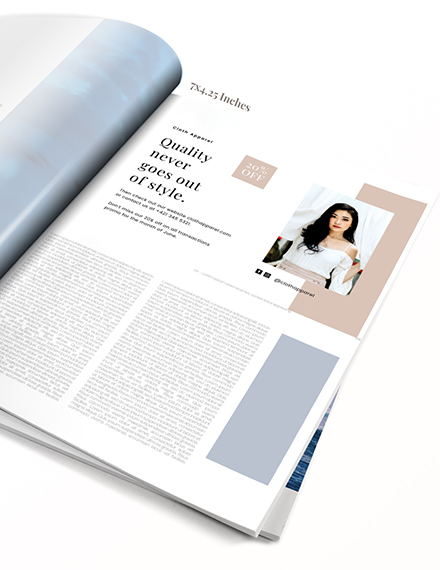 Free Professional Fashion Magazine Ads Template - InDesign | Template.net