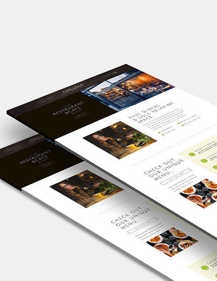 Restaurant & Cafe Website Template - HTML5, PSD | Template.net
