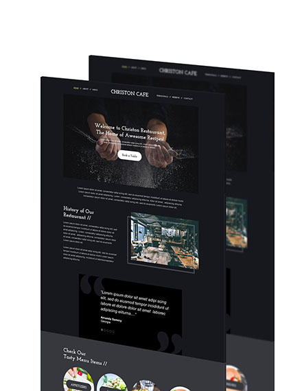 Simple Restaurant Website Template - HTML5, PSD | Template.net