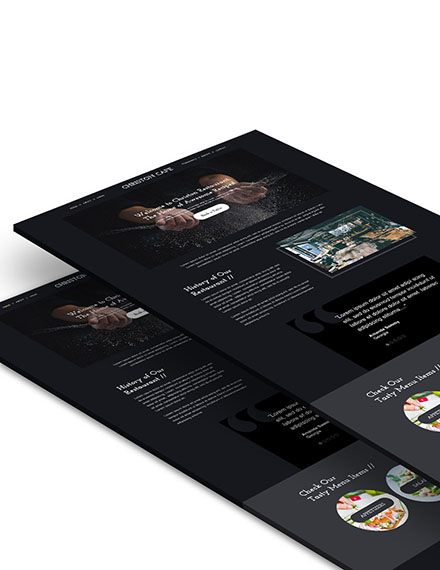 Free Responsive Restaurant Website Template - HTML5, PSD | Template.net