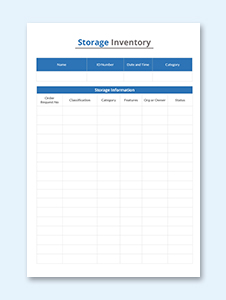Sample Inventory List Template in Microsoft Word | Template.net
