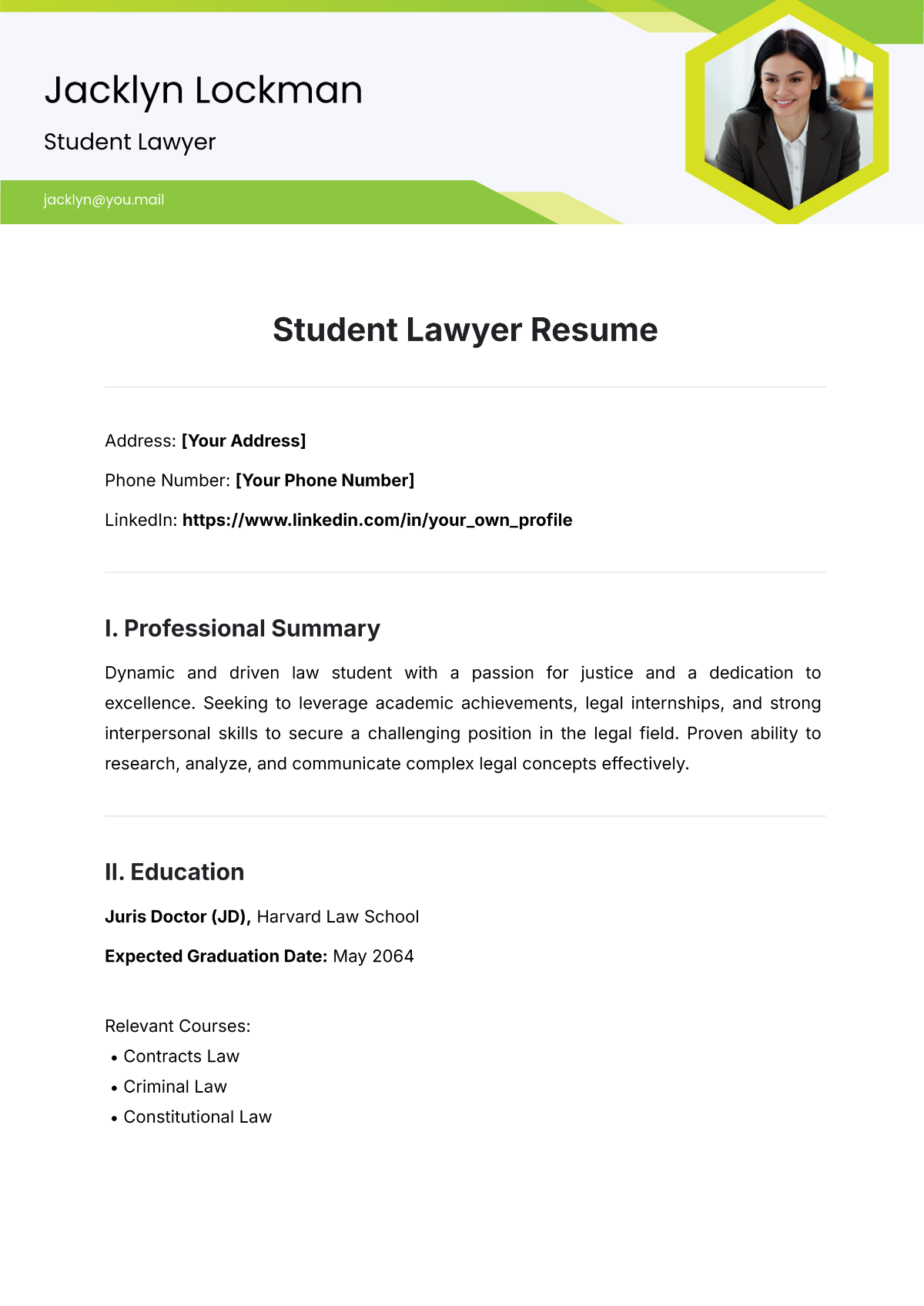 Free Lawyer Resume Templates To Edit Online And Download