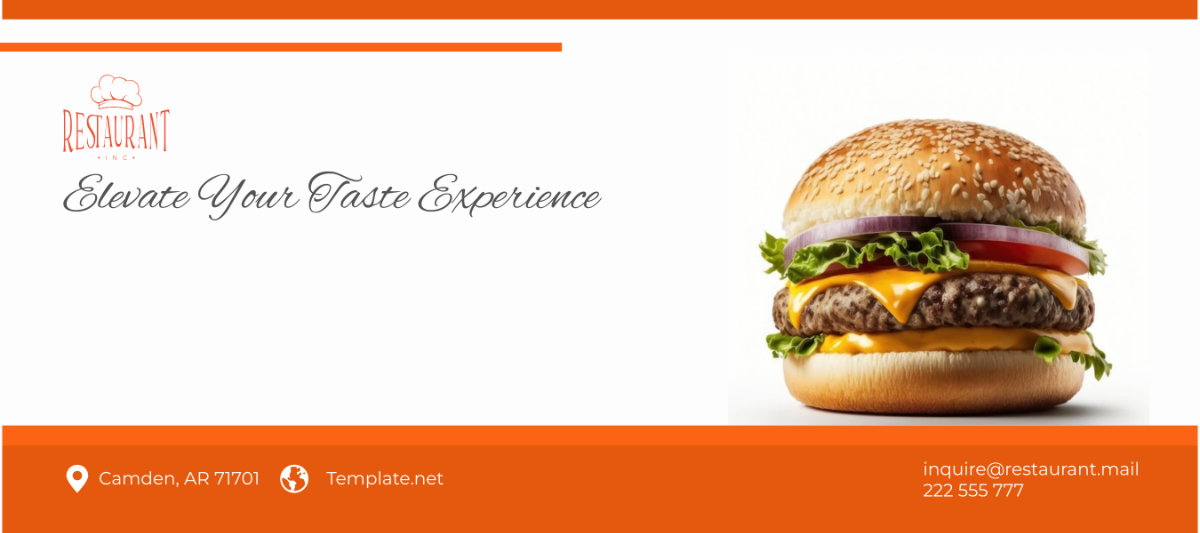 Food and Restaurant Commercial Envelope Templates - Edit Online ...