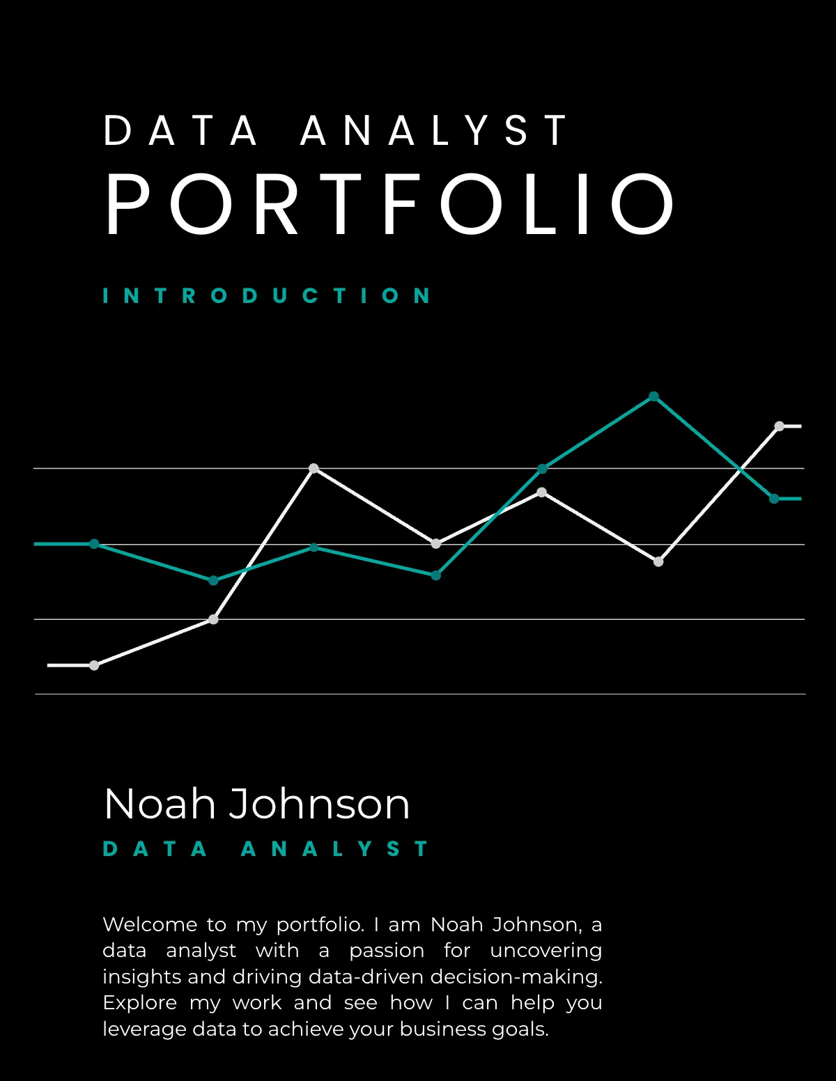 Free Data Analyst Portfolio Template To Edit Online Free Data Analyst Portfolio Template To Edit Online