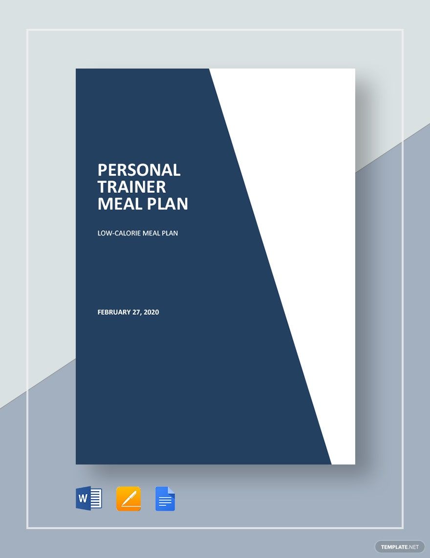 Two Week Budget Meal Plan Template Google Docs Word Apple Pages 