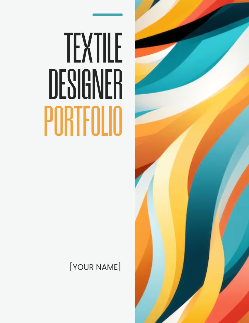 Textile Designer Portfolio Template - Edit Online & Download Example ...