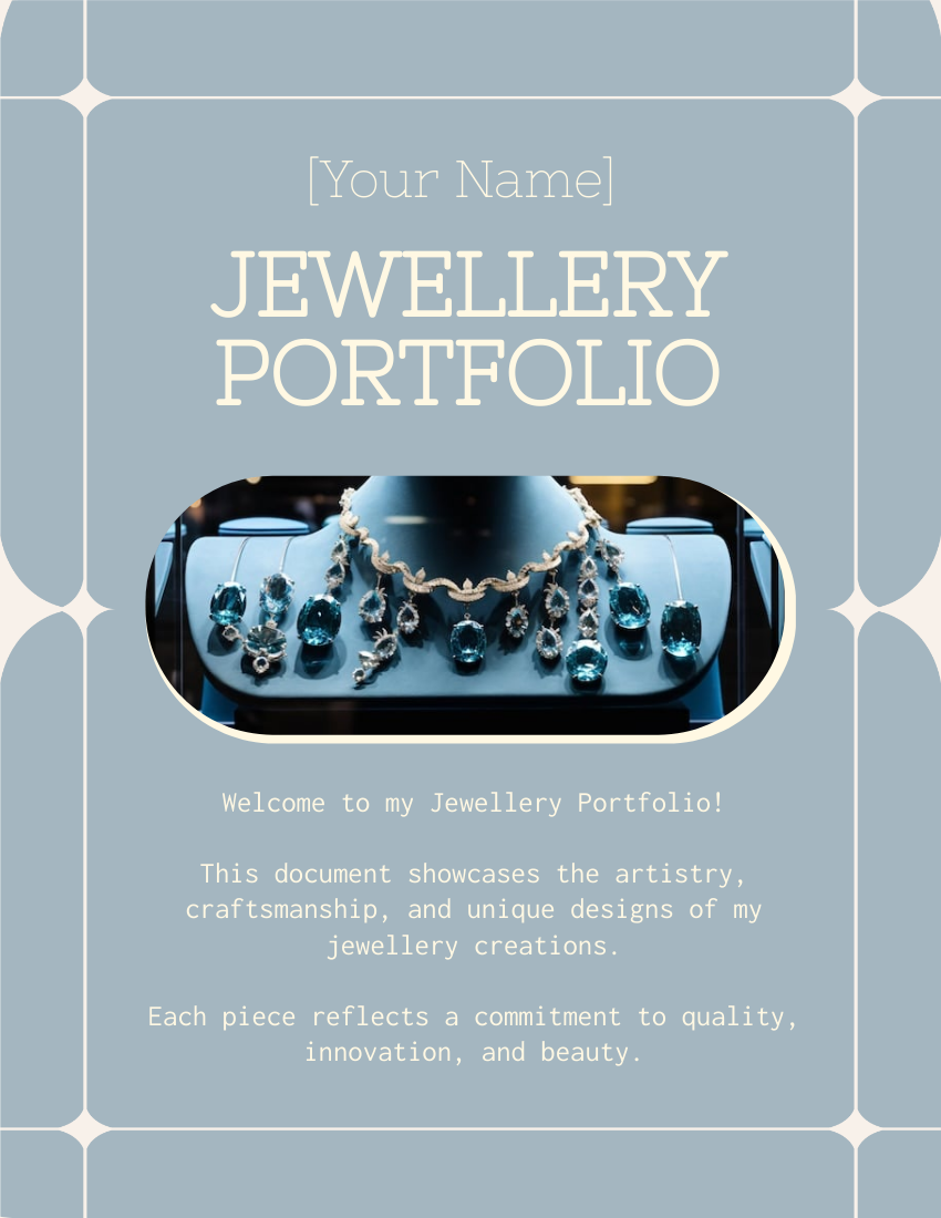 Jewellery Portfolio Template - Edit Online & Download Example ...