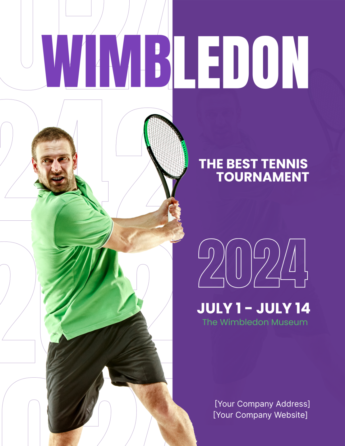 Wimbledon Tournament Flyer Templates - Edit Online & Download Example ...