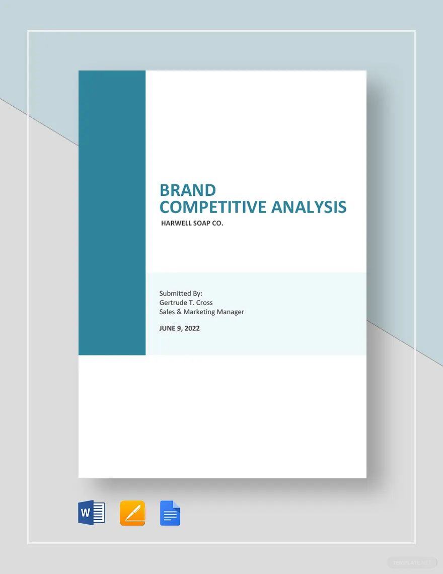 Free Competitive Analysis Templates Editable And Printable Free Competitive Analysis Templates Editable And Printable