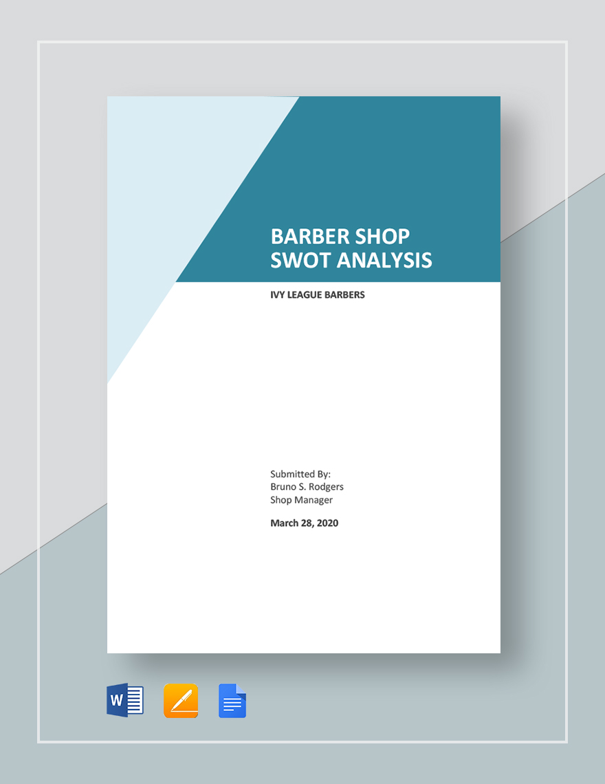 Barber Shop SWOT Analysis Template - Google Docs, Word | Template.net