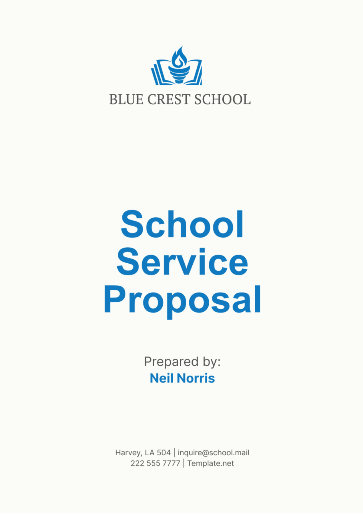School Service Proposal Template - Edit Online & Download Example ...