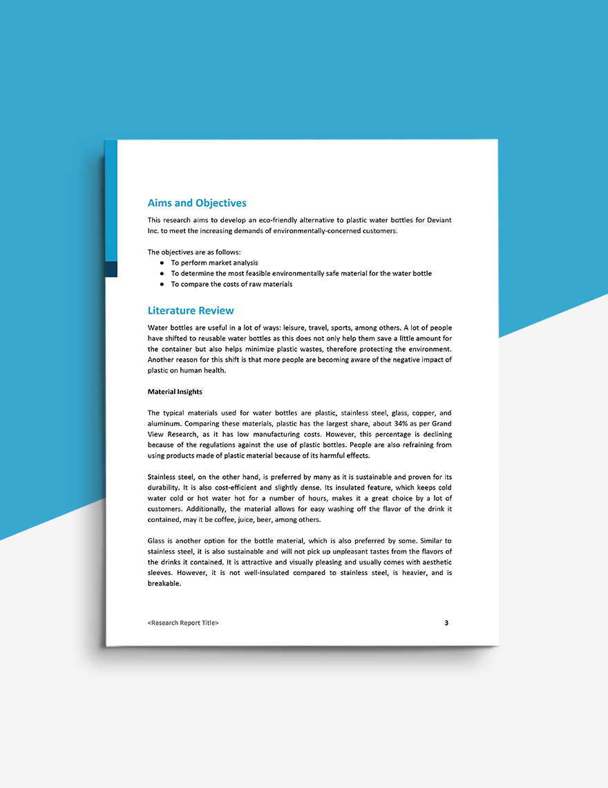 Free Research Progress Report Template Download In Word Google Docs
