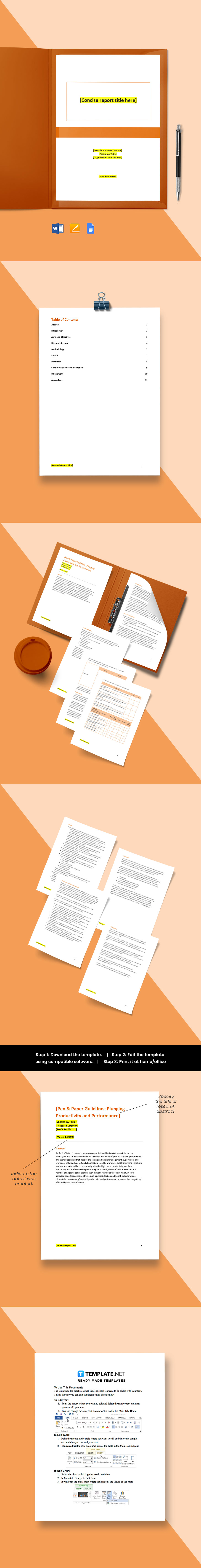 Research Report Cover Page Template - Google Docs, Word | Template.net