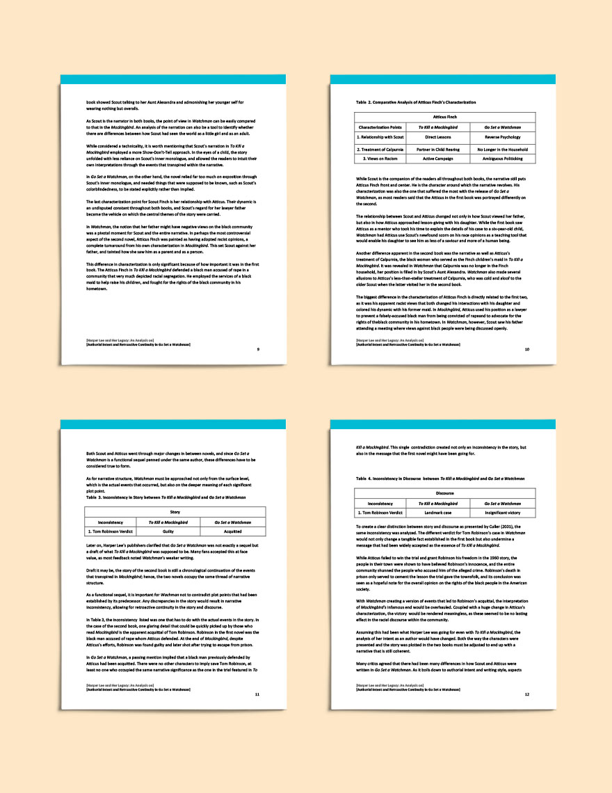 Academic Research Report Template - Google Docs, Word, Apple Pages ...