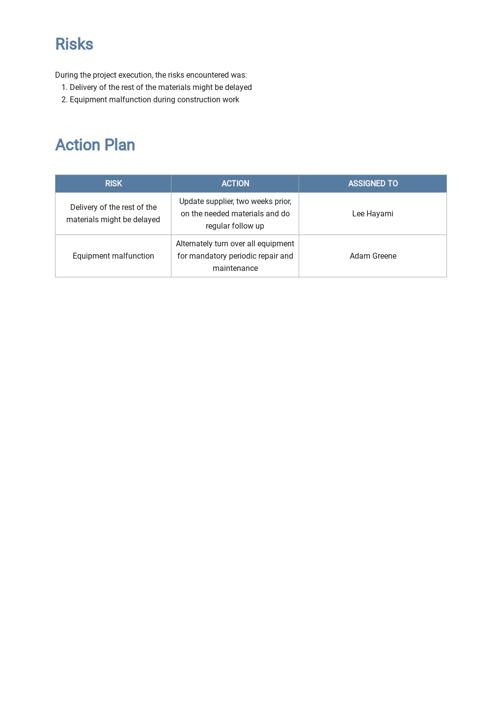 Building Construction Progress Report Template [Free PDF] - Google Docs ...