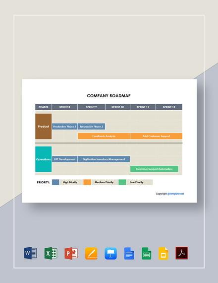 Free Sample Application Roadmap Template - Google Docs, Google Sheets, Google Slides, Apple ...