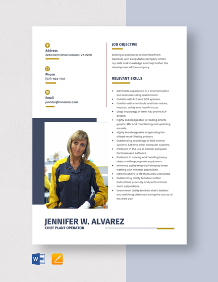 Free Excavator Operator Resume - Download in Word, Apple Pages ...