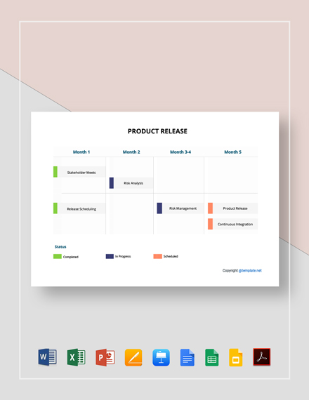 Sample Product Roadmap Template - PDF | Word | Excel | Apple Pages ...
