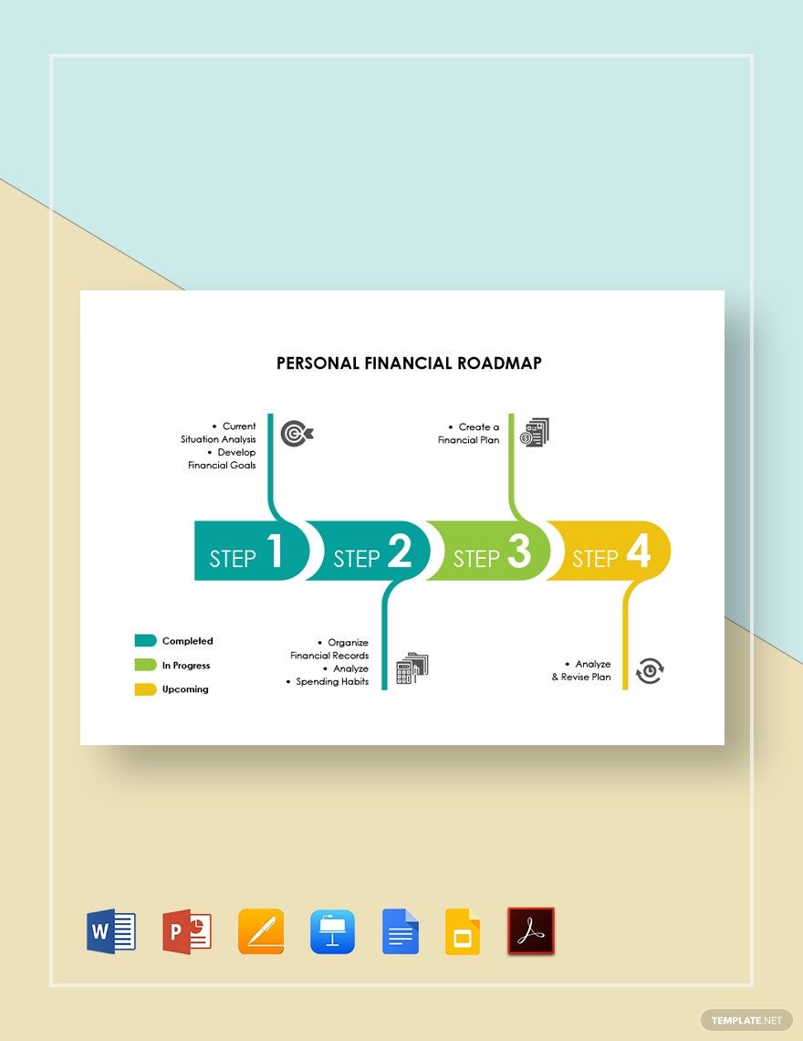 Personal Financial Roadmap Template Google Docs Google Slides Apple Keynote PowerPoint 