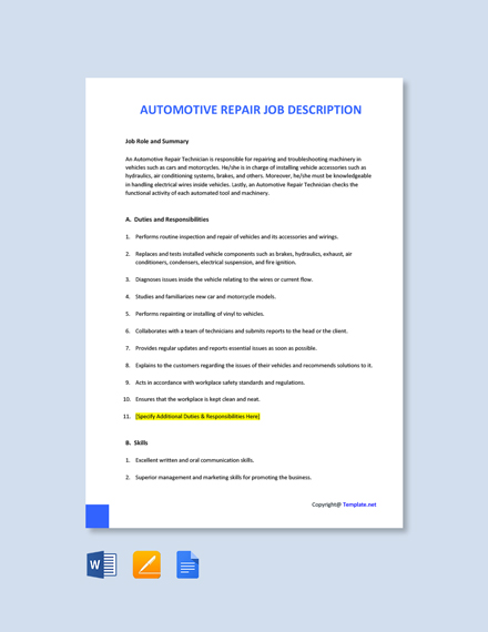 FREE Auto Repair Estimate Template - PDF | Word (DOC) | Excel | Apple ...