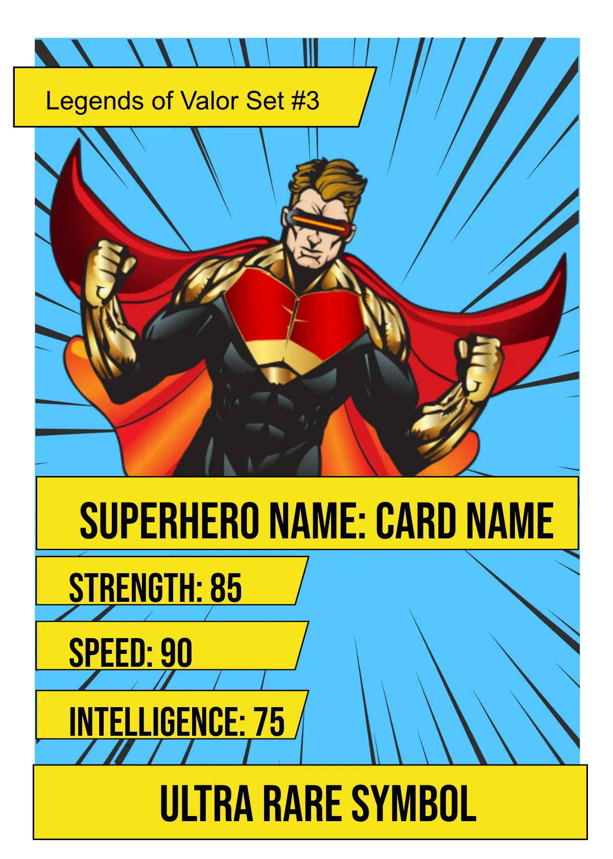 Free Game Card Templates Editable And Printable