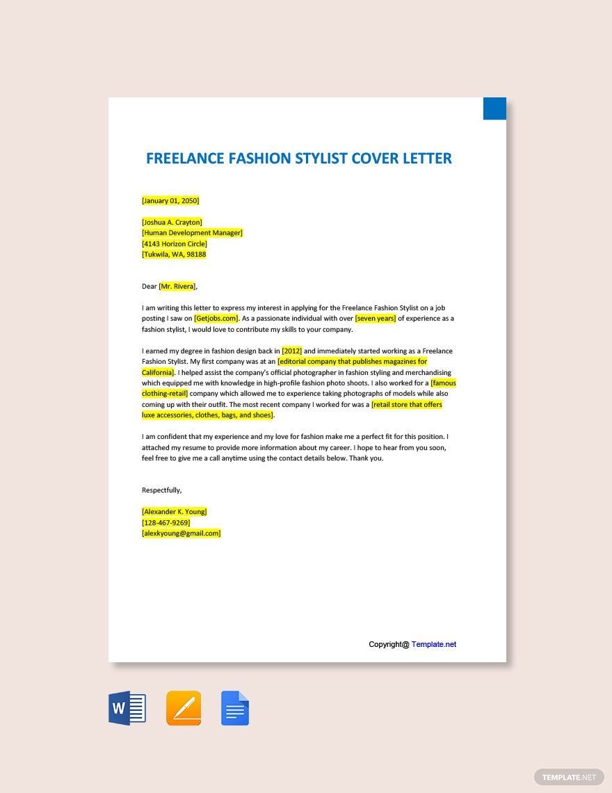 Free Freelance Notice Letter Template - Google Docs, Word | Template.net