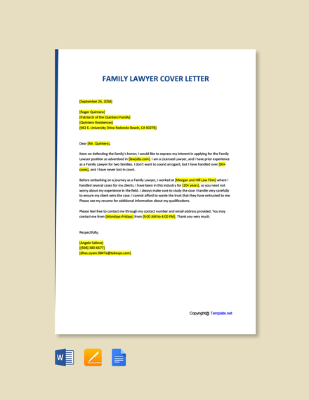 FREE Lawyer Recommendation Letter Template - PDF | Word (DOC) | Google ...