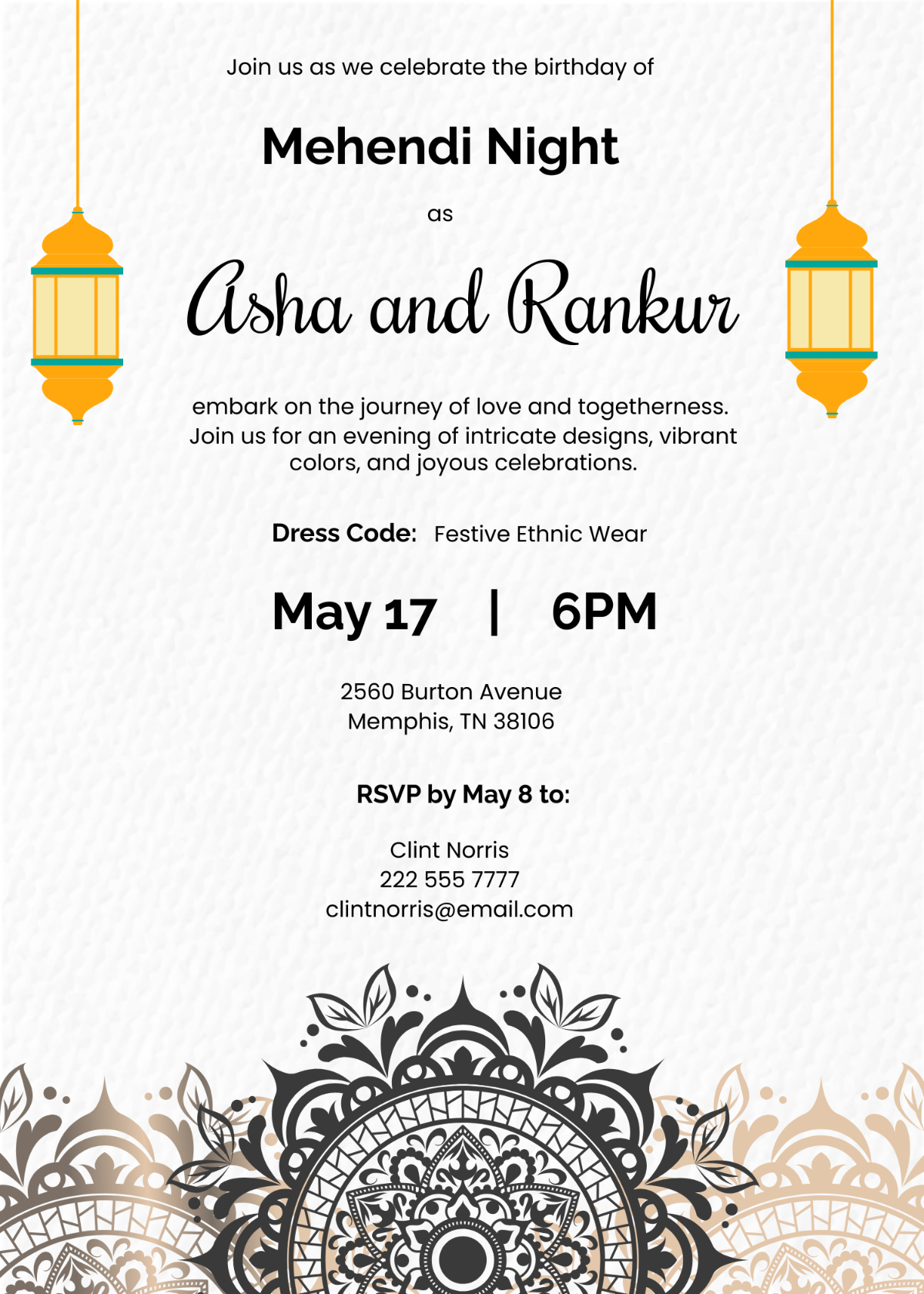 Dholki Invitation Card Template Free Editable Infoupdate Dholki Invitation Card Template Free Editable Infoupdate