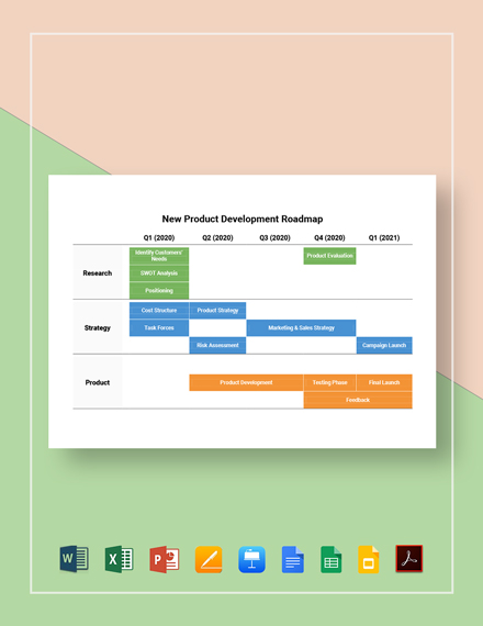 Sample Sales Development Roadmap Template - PDF | Word | Excel | Apple ...