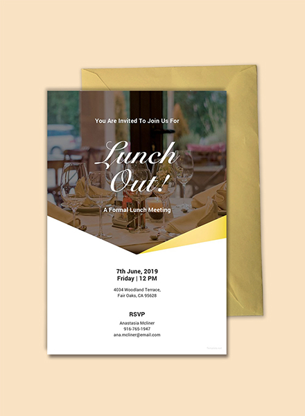 Free Team Lunch Invitation Template in Adobe Illustrator | Template.net