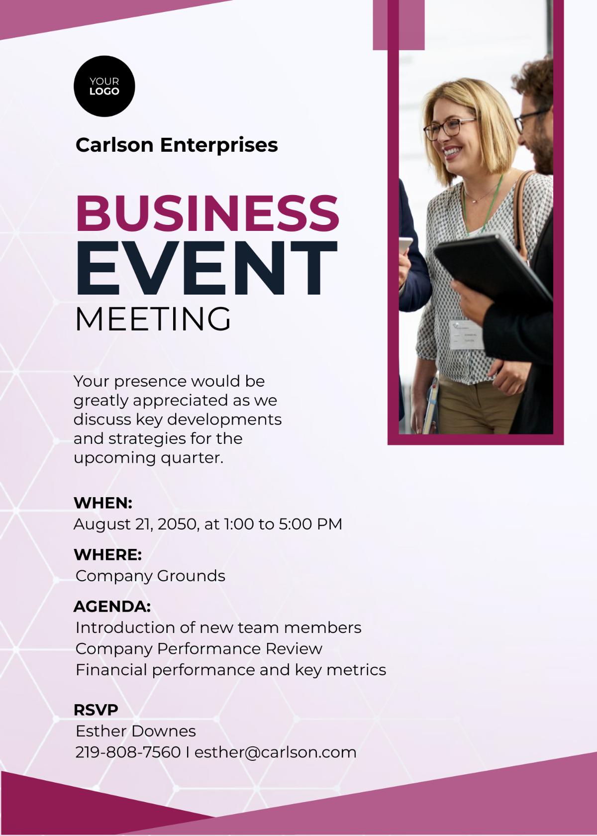 Free Business Event Invitation Templates Editable And Printable