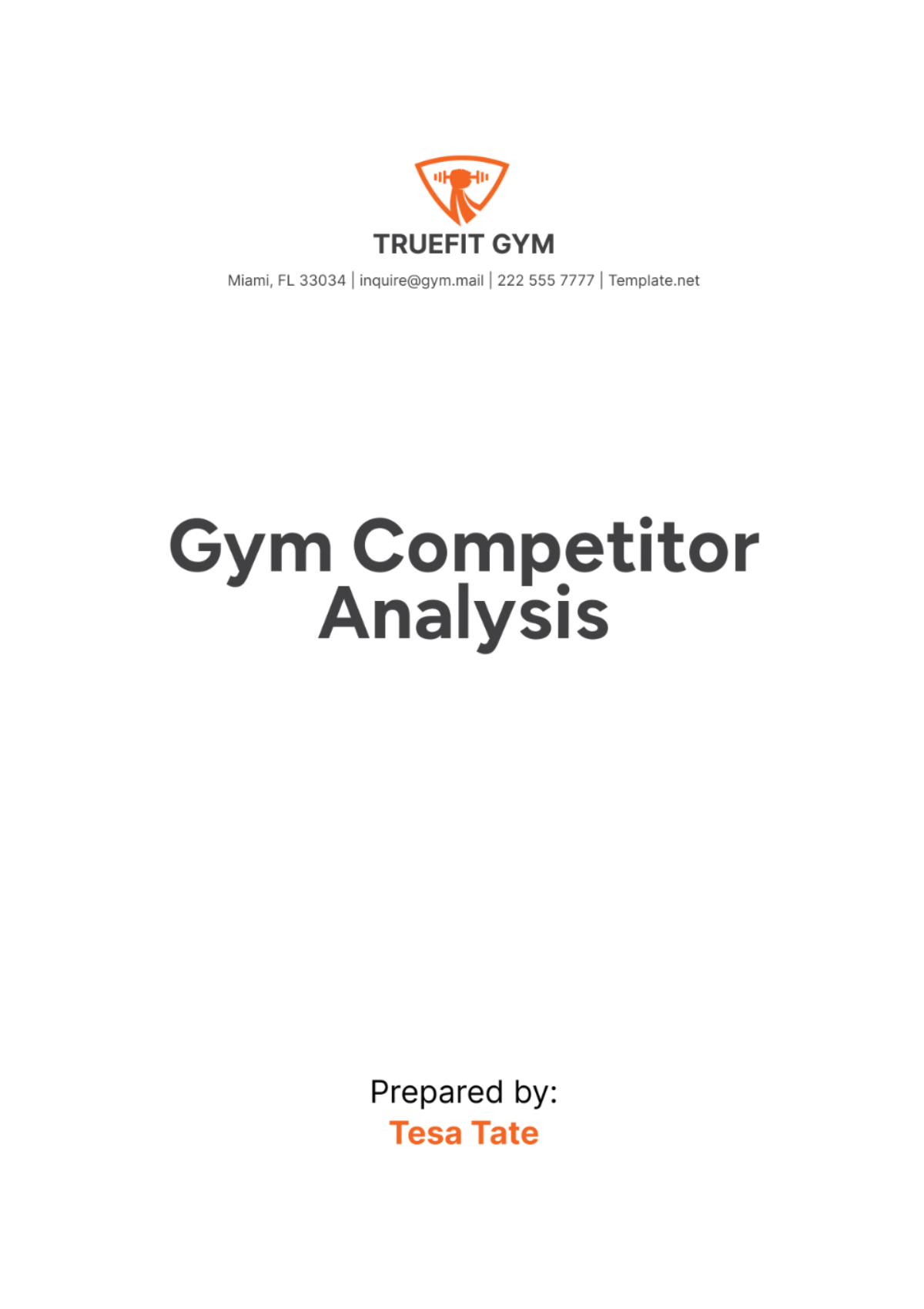 Free Competitor Analysis Templates To Edit Online