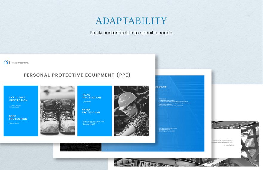 Construction Site Safety Presentation Template - Download in Google ...