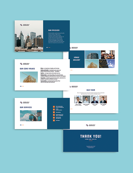 Modern Construction Presentation Template - Apple Keynote, PowerPoint ...