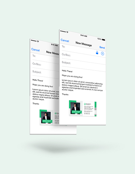 Professional Construction Email Signature Template - HTML5, Outlook ...
