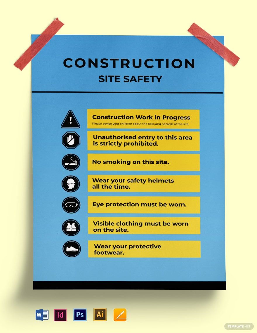 Construction Poster PDF Templates Free Download Template