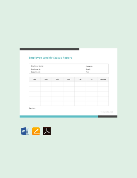 Employee Report Template - 28+ Free Sample, Example Format Download