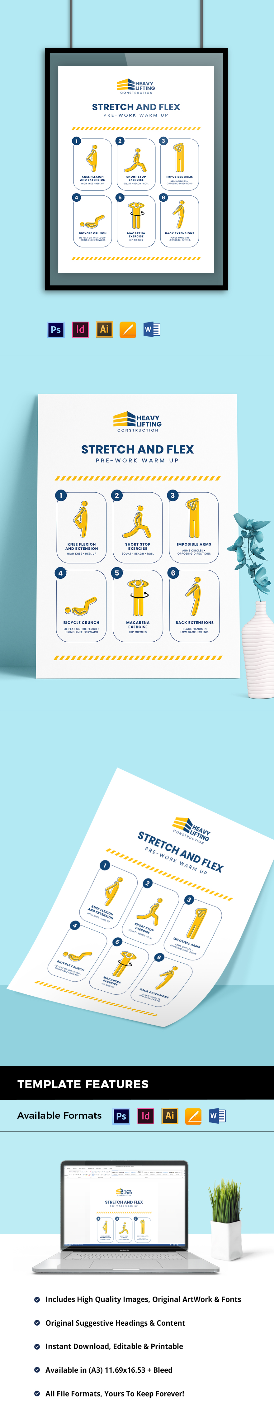 Freelancing and Outsourcing Poster Template - Illustrator, PSD ...