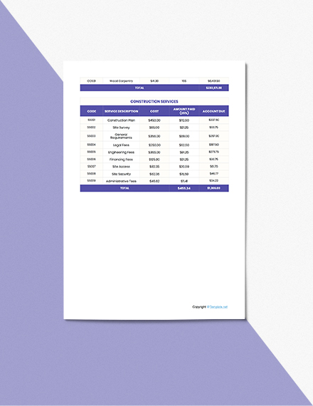 Free Sample Construction Quotation Template - Google Docs, Google ...