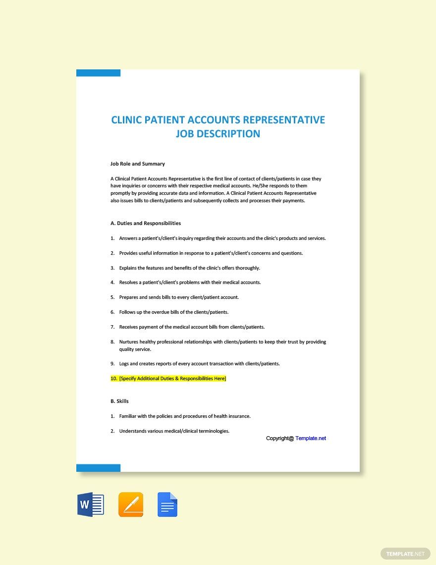 Patient Representative Templates Design Free Download Template patient-representative-templates-design-free-download-template