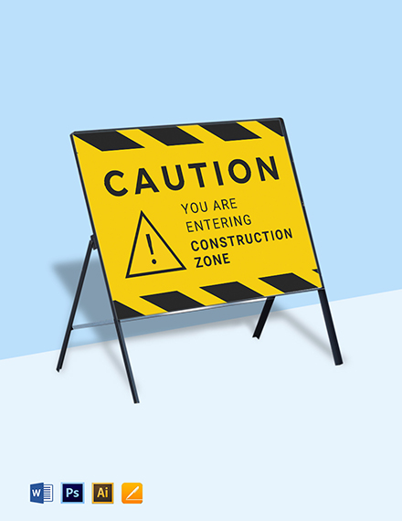 62+ Construction Signs Templates - Free Downloads | Template.net