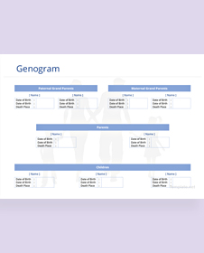 Family Genogram Template in Microsoft Word | Template.net
