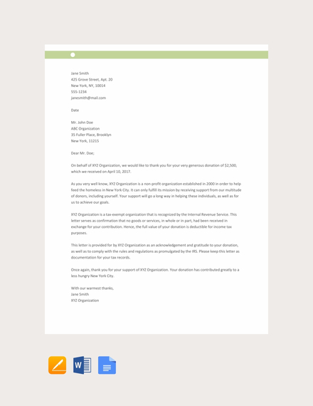 18+ Sample Acknowledgement Letters - Free PDF, Word Format Download