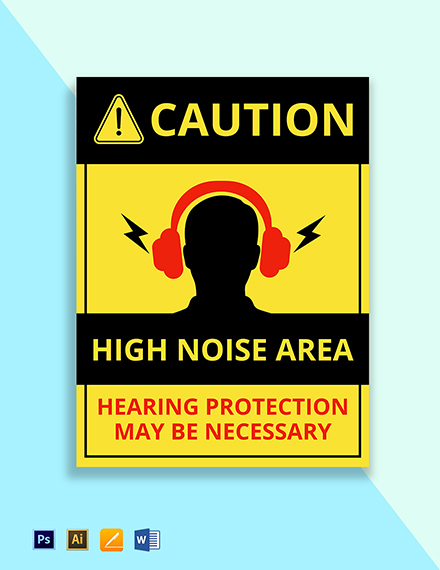 Caution Sign Template Microsoft Word