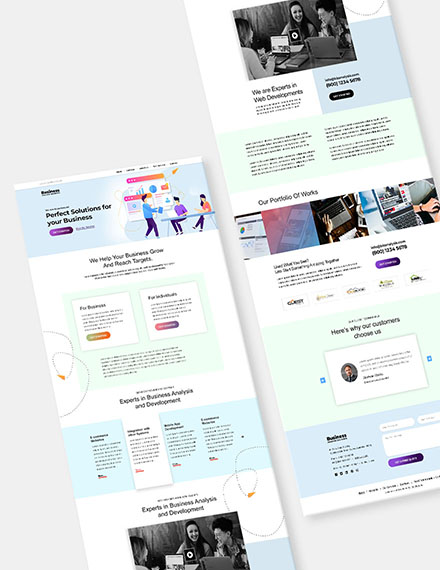 Software Agency Website Template - HTML5, PSD | Template.net