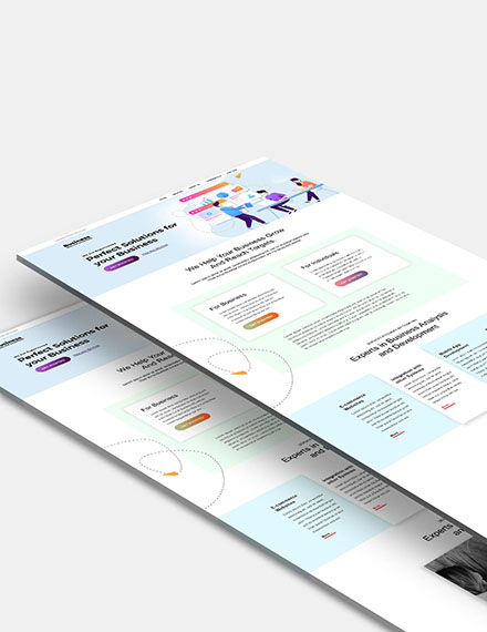 Software Agency Website Template - HTML5, PSD | Template.net
