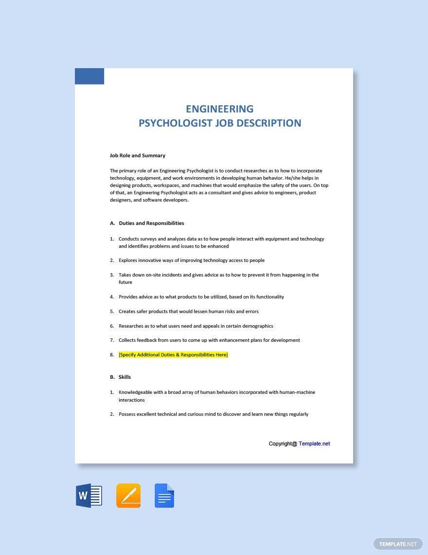 Free Engineering Psychologist Job Ad Description Template Google Docs free-engineering-psychologist-job-ad-description-template-google-docs