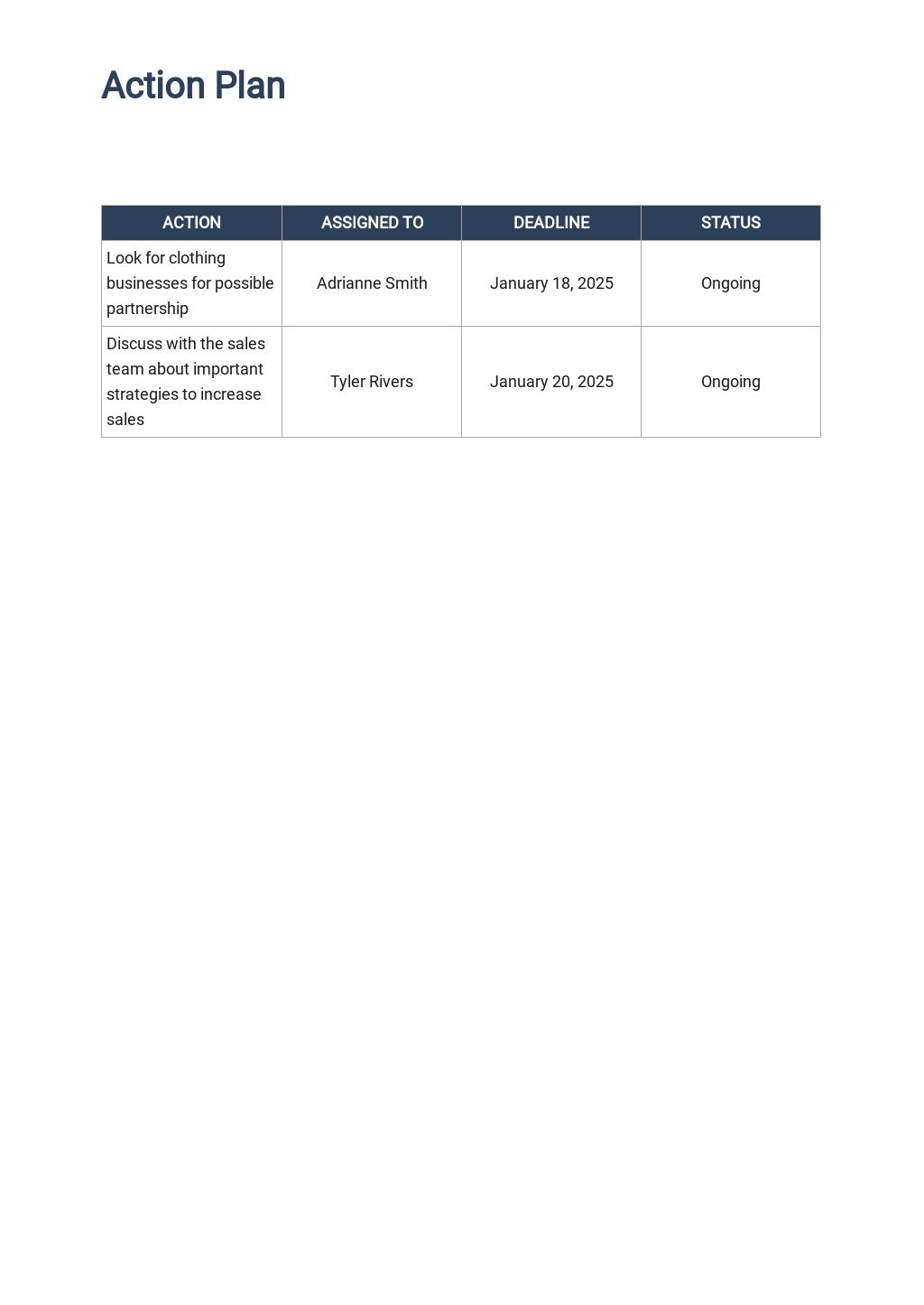 9 Annual Operational Plan Templates Word Pdf Docs
