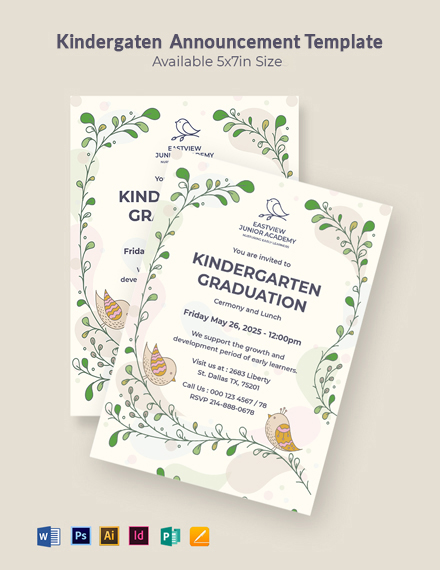 Kindergarten ID Card Template - Download in Word, Illustrator, PSD ...