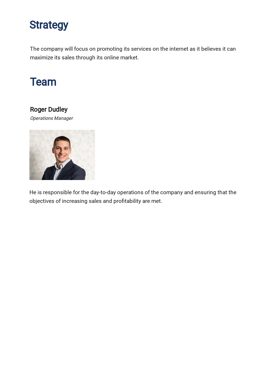 Simple Operational Plan Template [Free PDF] - Google Docs, Word, Apple ...